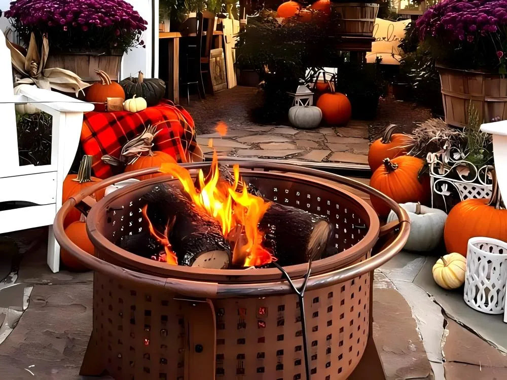 Modern Garden Fire Pits UK | Autumn Outdoor Heating Ideas – SUNJOY UK